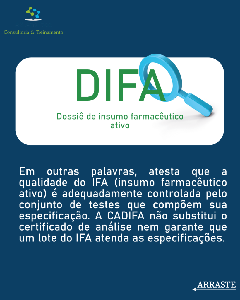 Manual CADIFA nº 01, 3ª versão - A3 Analítica - Consultoria & Treinament