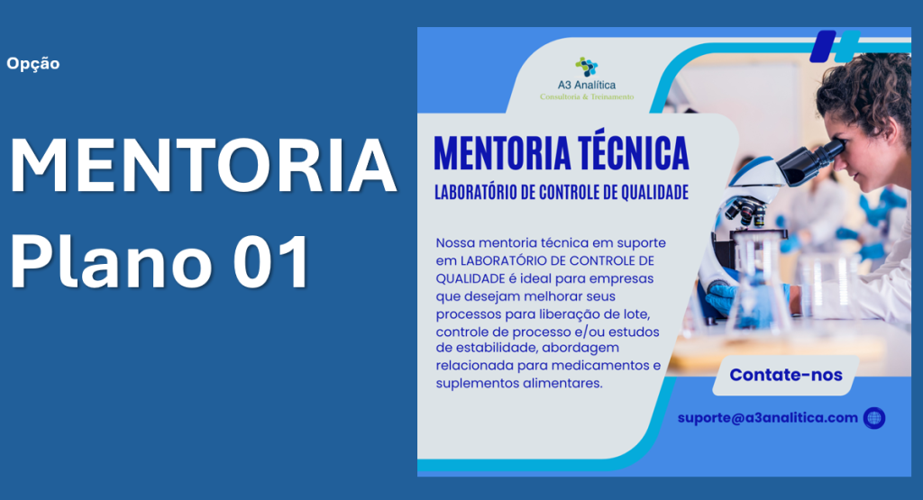 Mentoria Técnica para Laboratório de Controle de Qualidade - A3 Analítica - Consultoria ...